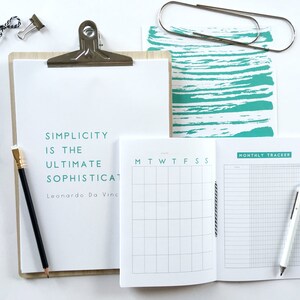 Simple Printable Planner Bundle, Minimalist 2019 Planner, Daily Planner ...