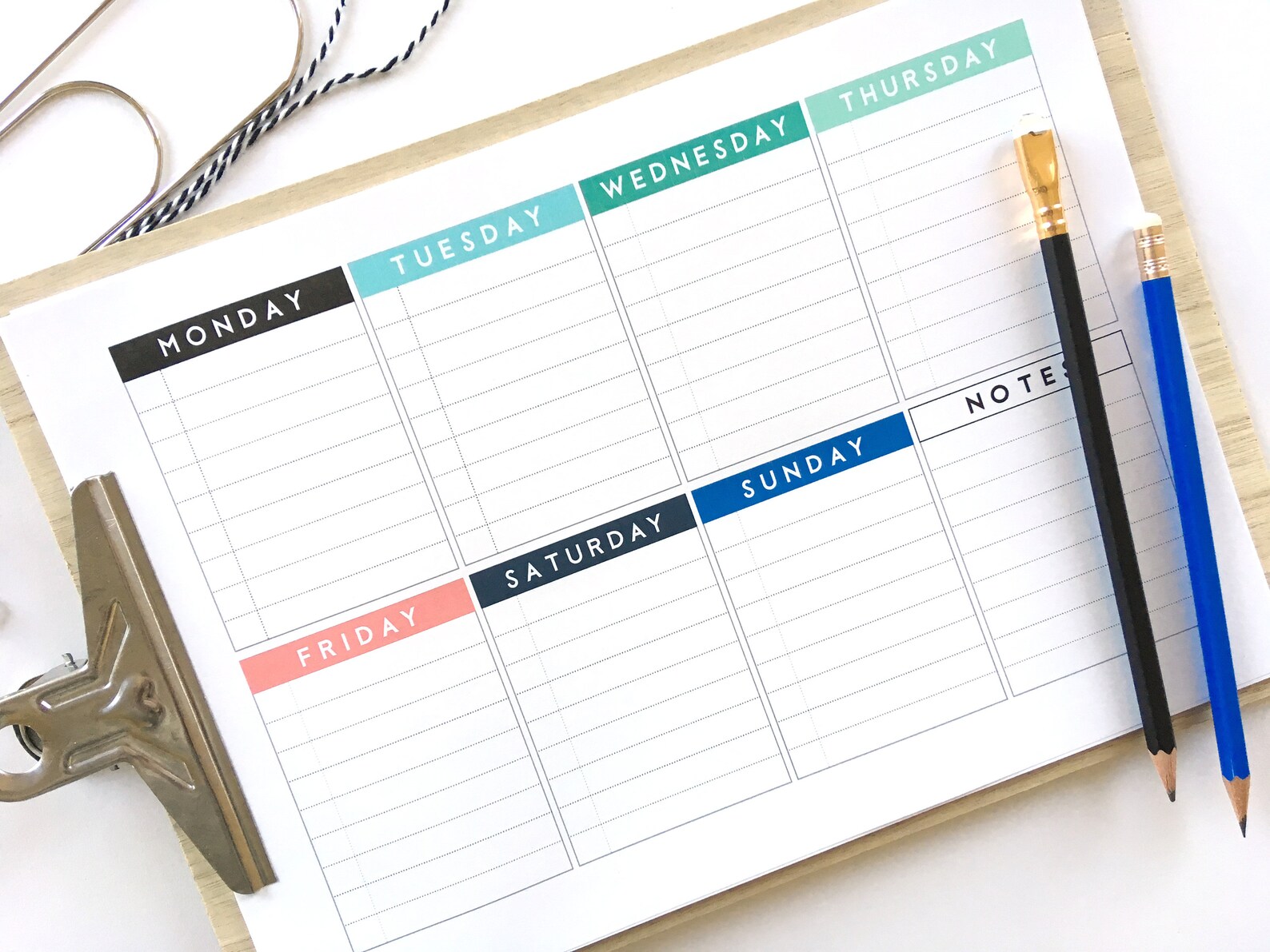 BUNDLE WEEKLY PLANNER Printable. 10 Weekly Organizer Planner Pages ...