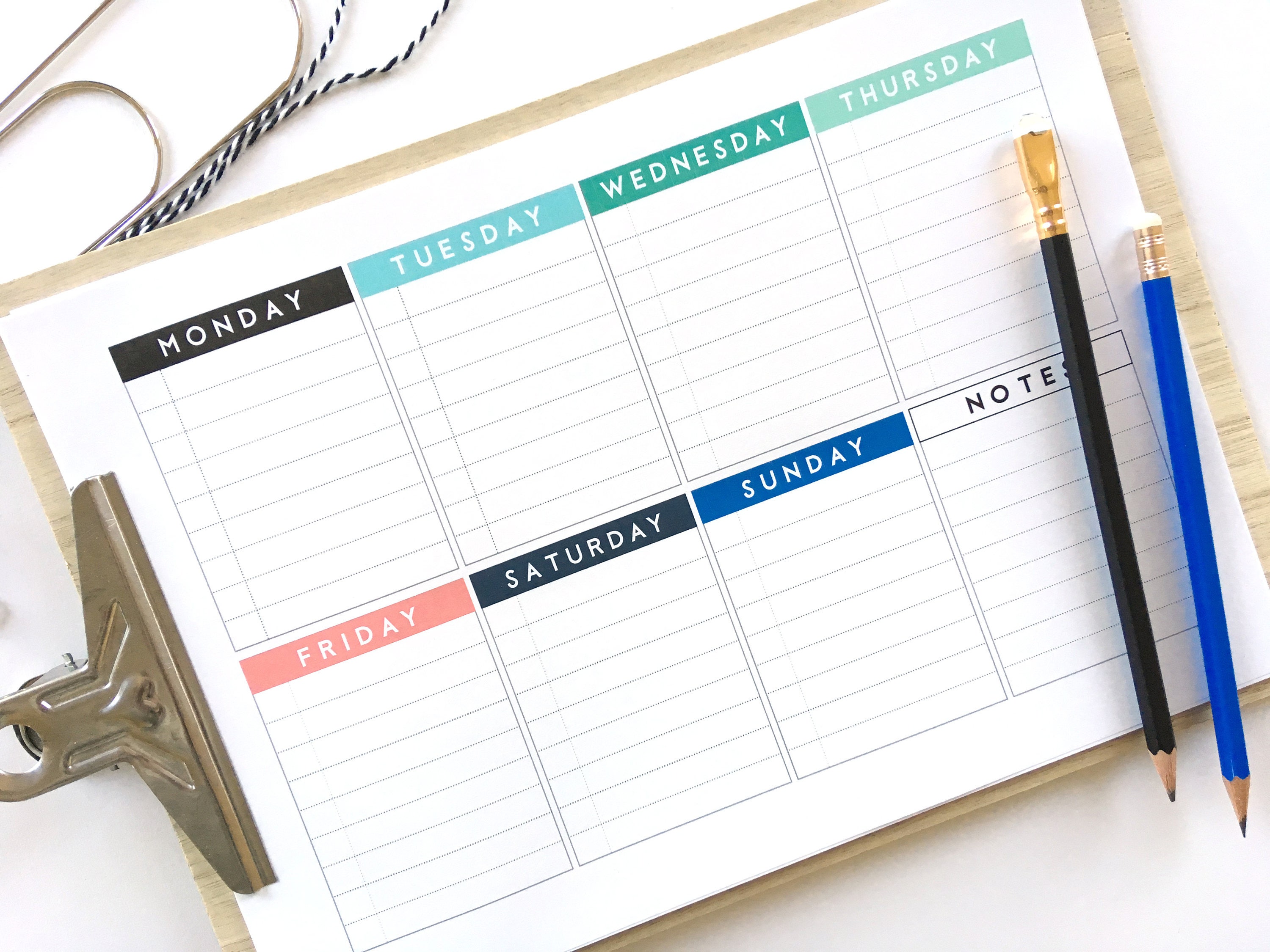 WEEKLY PLANNER Printable Kit Digital Download Printable | Etsy