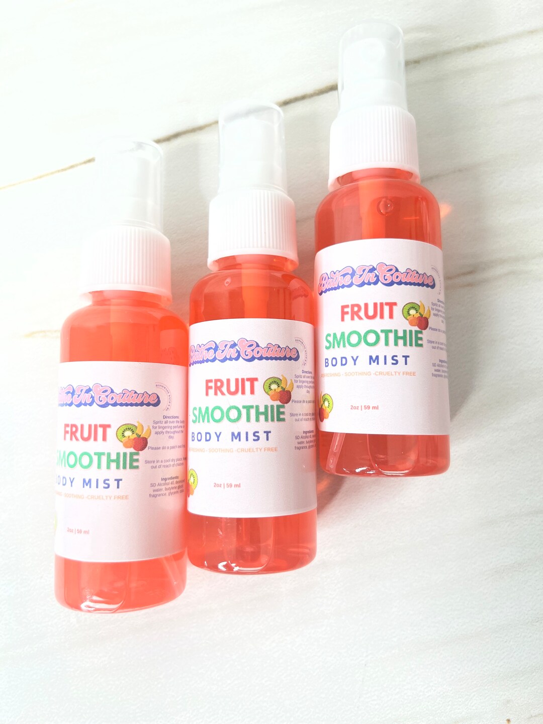 Fruit Smoothie Body Mist Body Splash Body Scent Sweet - Etsy