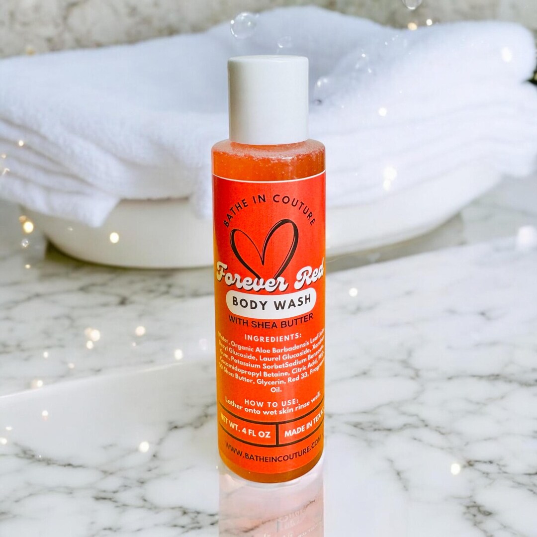 Forever Red Body Wash Shower Gel Gift for Her - Etsy