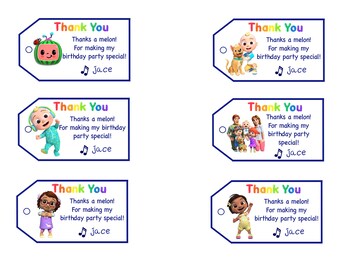 Cocomelon Tags - Etsy