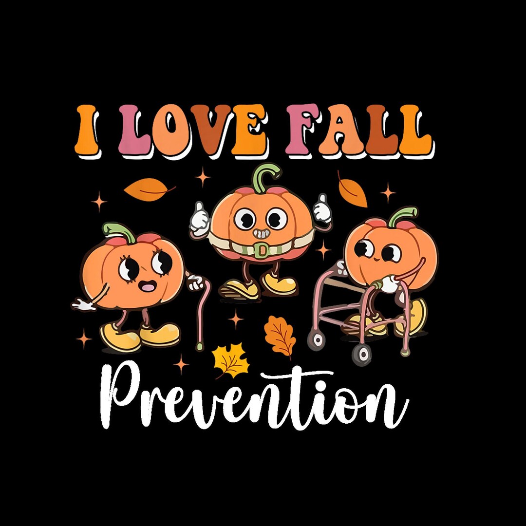 Groovy Retro I Love Fall Prevention Fall Physical Therapy, Png, Digital ...