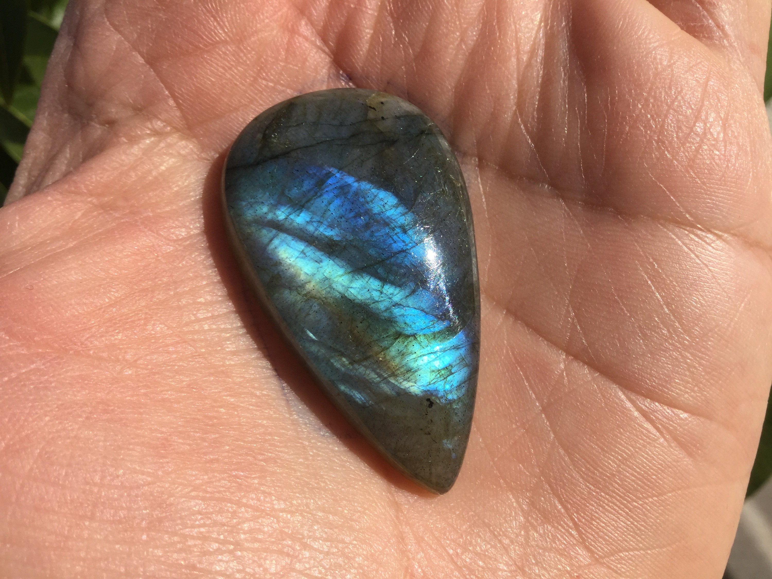 65 Aqua-Blue-Gold Flashy Labradorite Pear Shape All - Etsy France