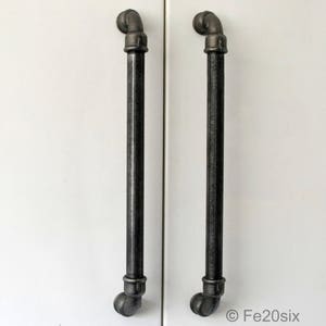 Pipe Pipework Industrial Furniture Cupboard Door Drawer Handle Handles ...