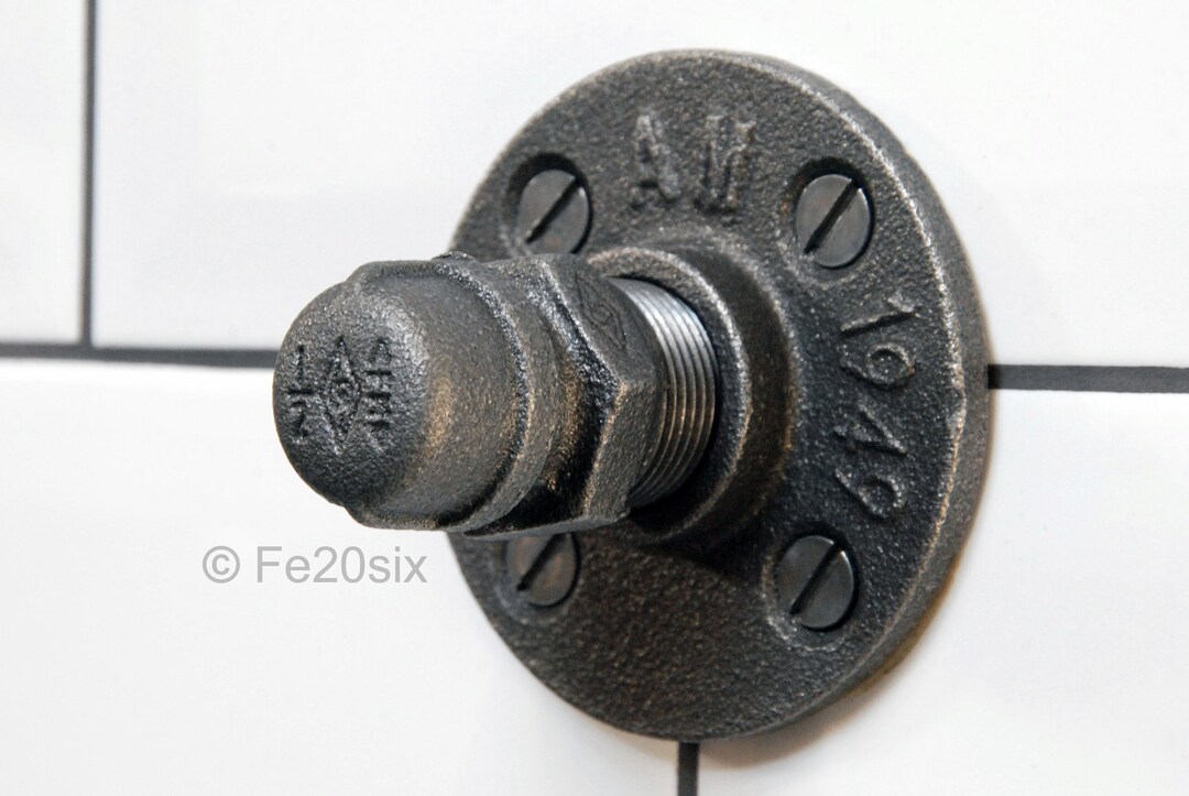 Pipe Pipework Iron Urban Industrial Retro Steampunk Rustic Hook Peg for ...