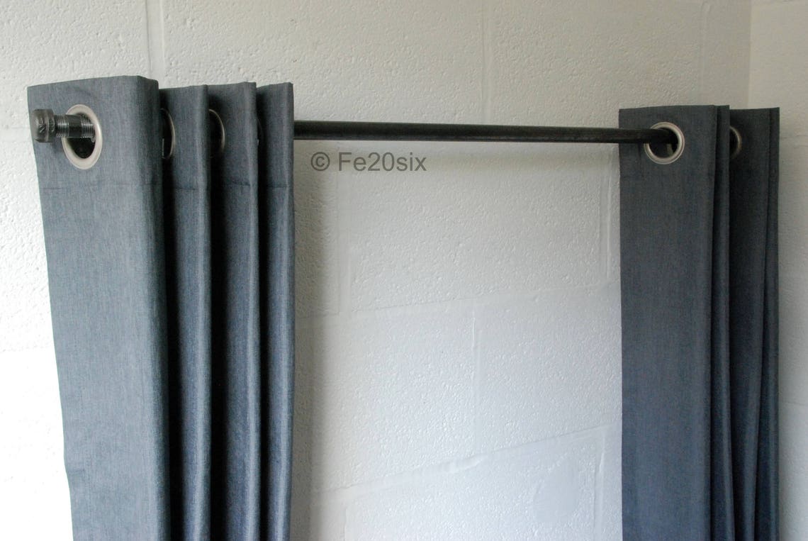 Curtain Pole Rail Window Industrial Pipe Pipework Iron Steampunk ...