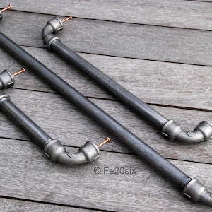 Pipe Pipework Industrial Furniture Cupboard Door Drawer Handle Handles ...