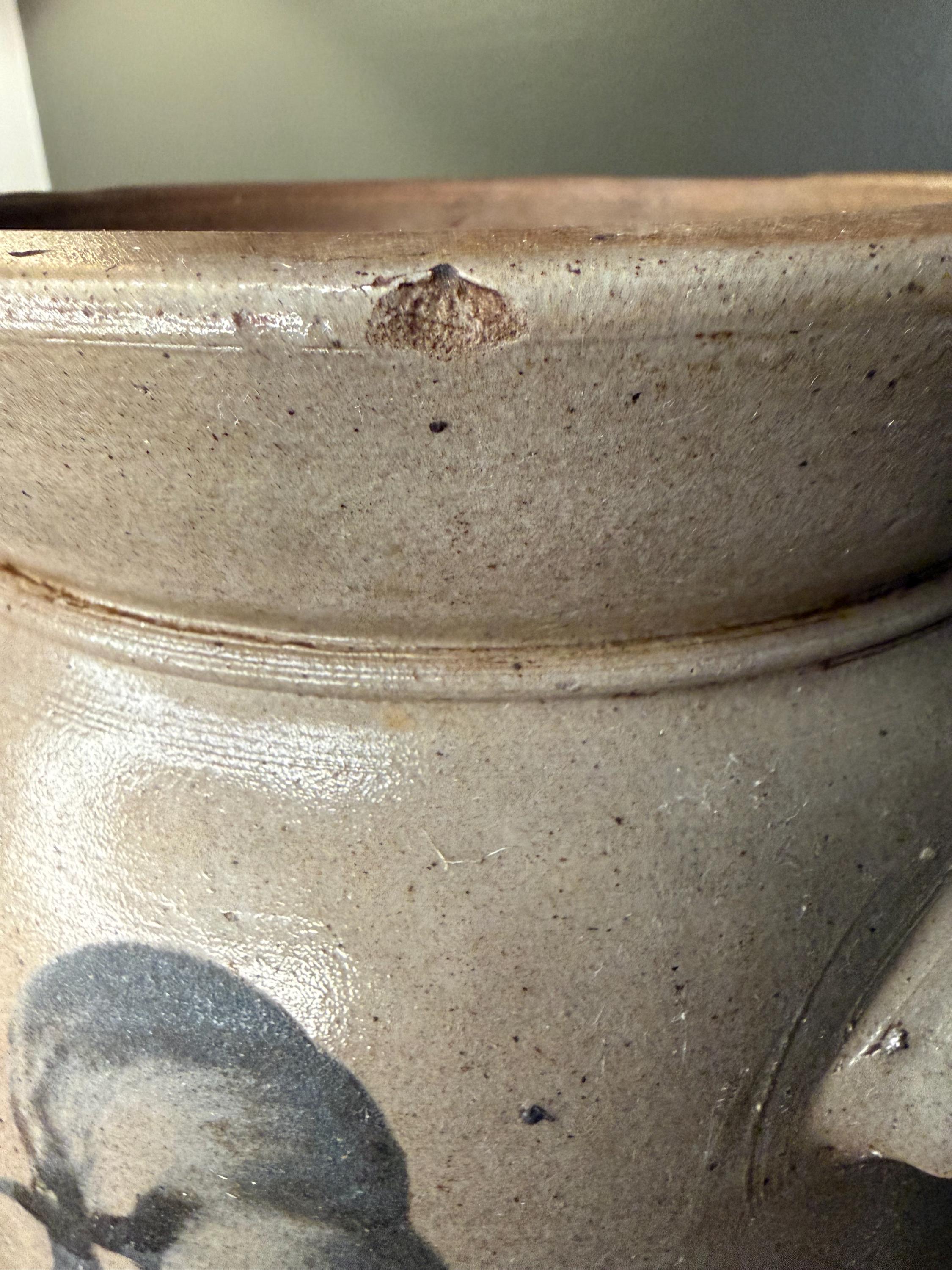 Antique American Salt-glazed Stoneware Crock Att Linton - Circa 1850 - Etsy