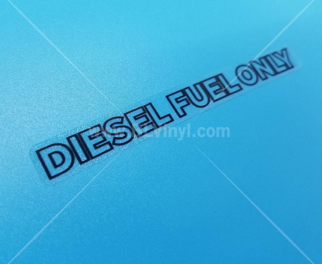 DIESEL FUEL ONLY Decal - Etsy