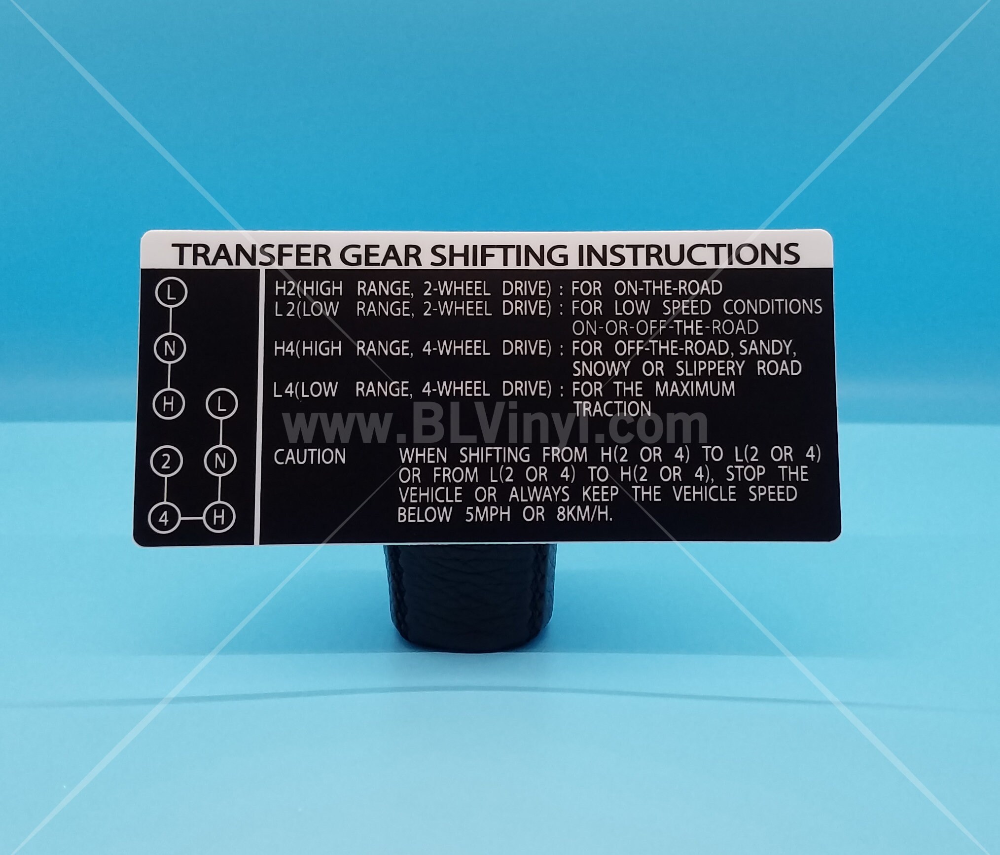 Crawler Transfer Gear Shifting Instructions Multiple Patterns | Etsy