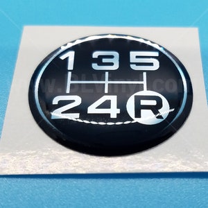 Chrome 24mm Shift Pattern Decal, With Optional Transfer Case & Triple ...