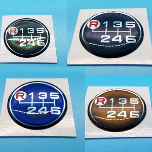 Chrome 24mm Shift Pattern Decal, With Optional Transfer Case & Triple ...