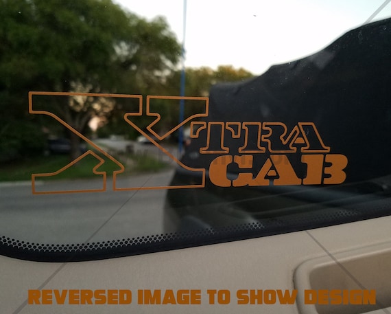 80s Style Xtra Cab Window Decals set of 3 | Etsy