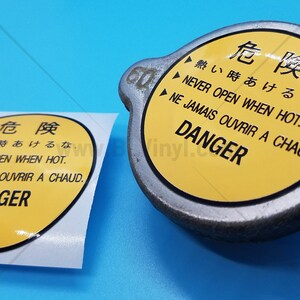 50mm Radiator Cap DANGER Decal - Etsy