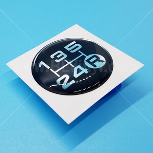 Chrome 30mm Shift Pattern Decal (flat-topped Knobs Only) - Etsy