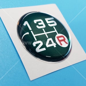 5-speed Shift Pattern Decal, 24mm (discontinued) - Etsy