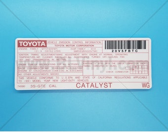 22R-E and 22R-TE ECU Diagnostic Diagram Stickers - Etsy