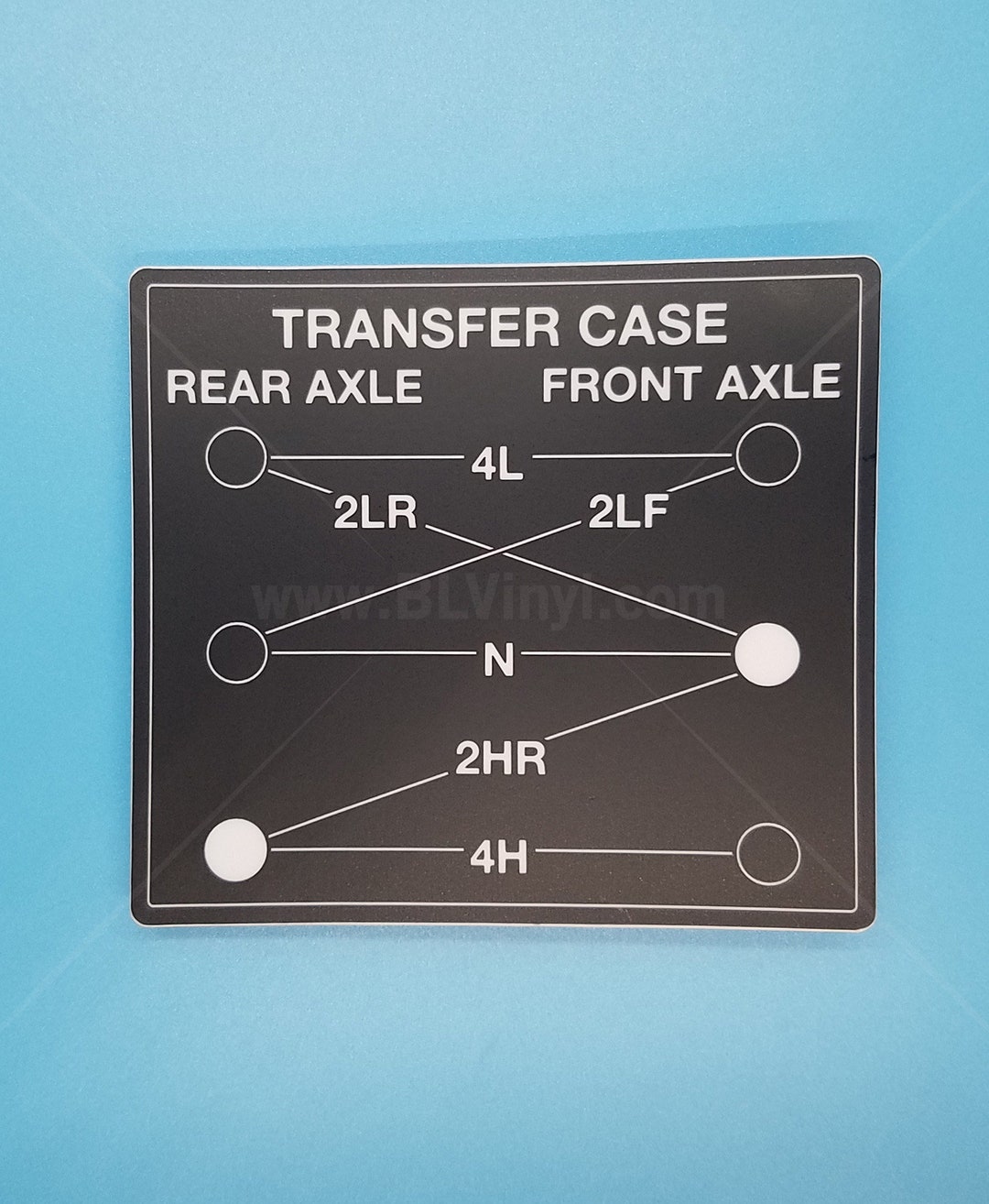 Jeep Dana 300 Twin Stick Shifting Pattern Decal - Etsy