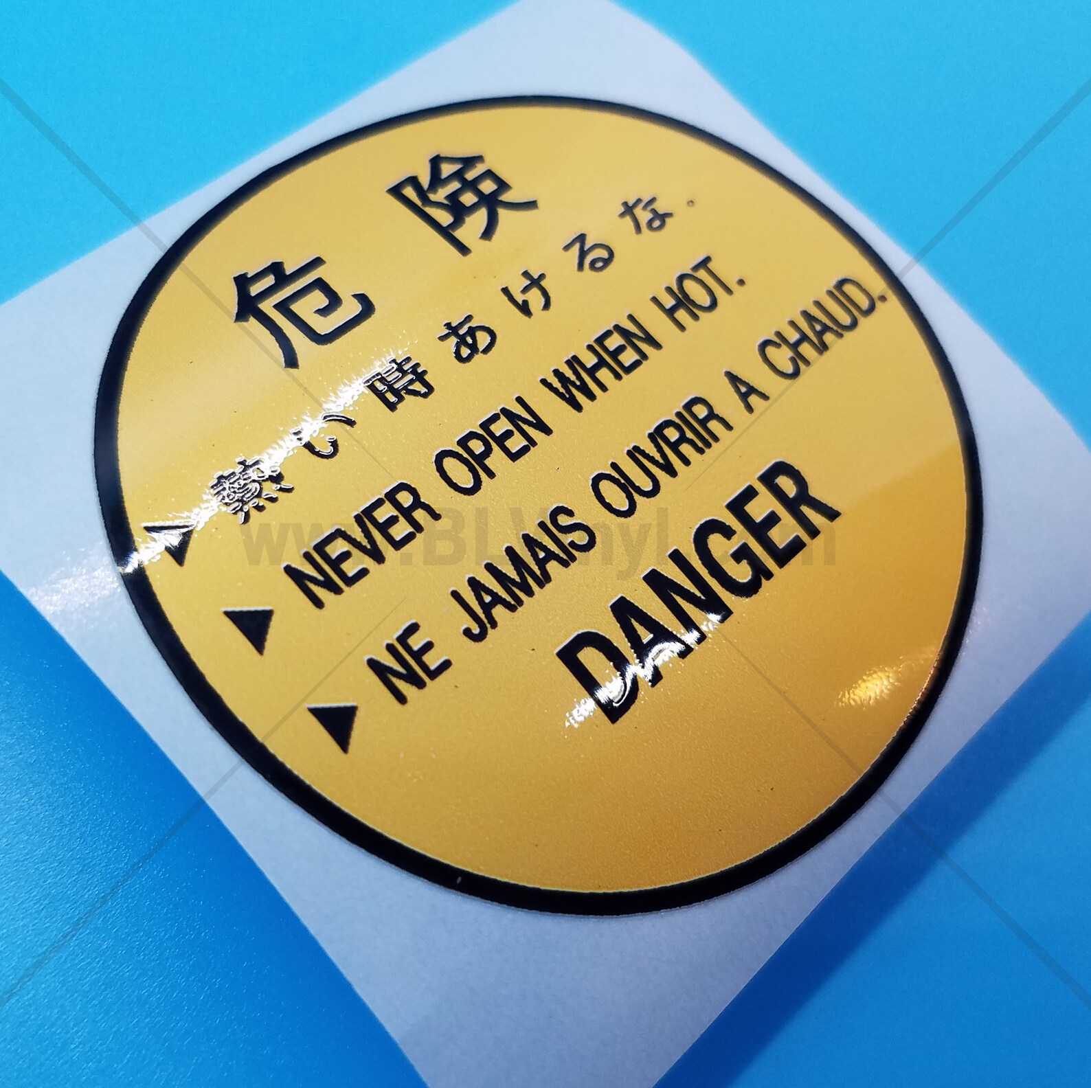 50mm Radiator Cap DANGER Decal - Etsy Australia