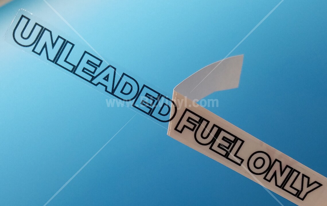 UNLEADED FUEL ONLY Decal - Etsy