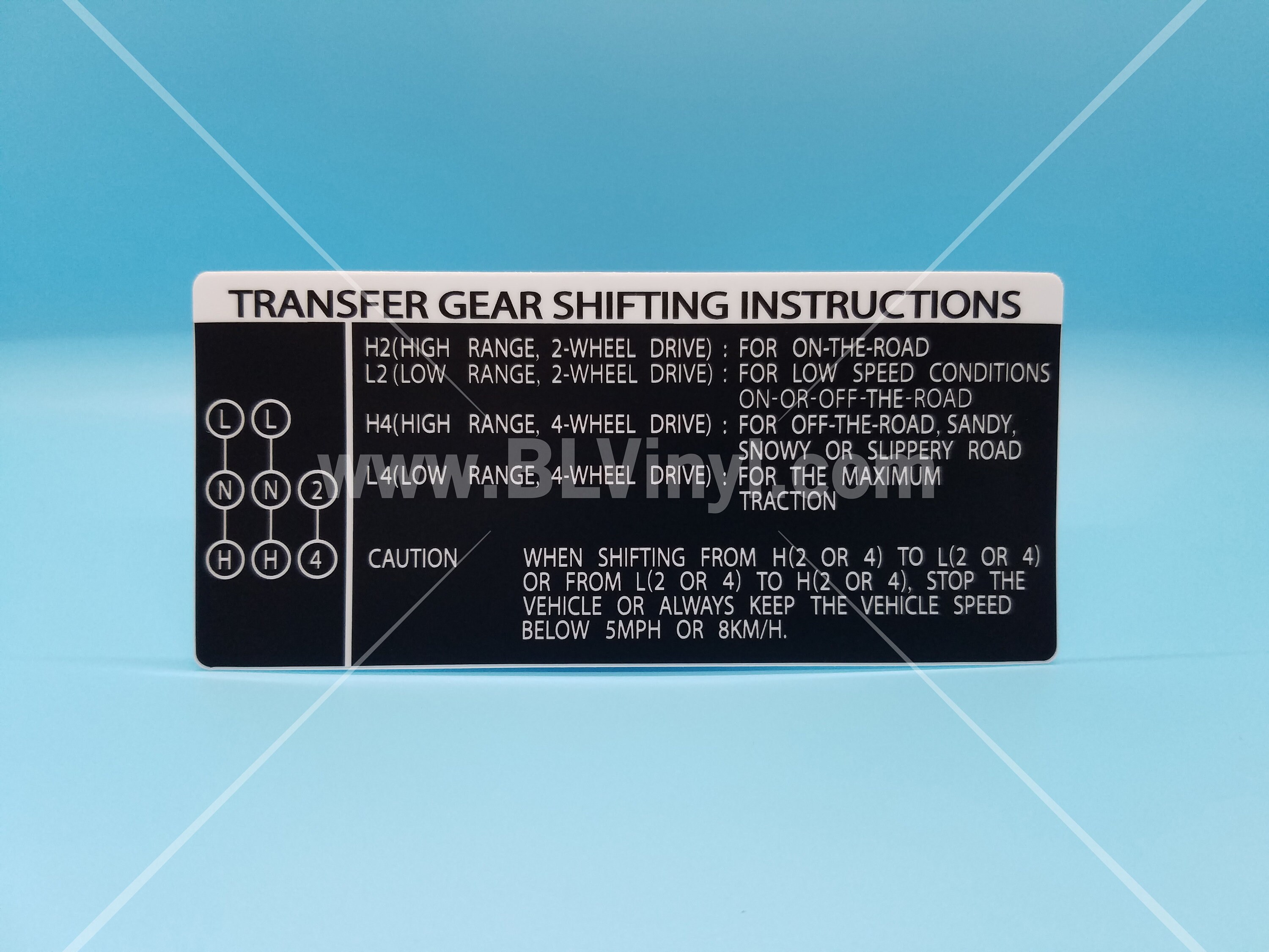 Crawler Transfer Gear Shifting Instructions Multiple Patterns | Etsy