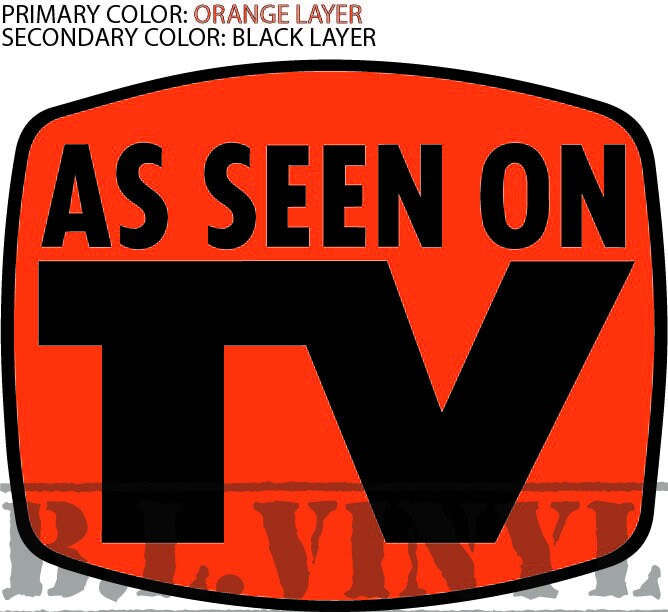 As Seen on TV Decal - Etsy