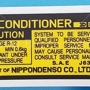 80s, 90s Air Conditioner CAUTION Decal - Etsy
