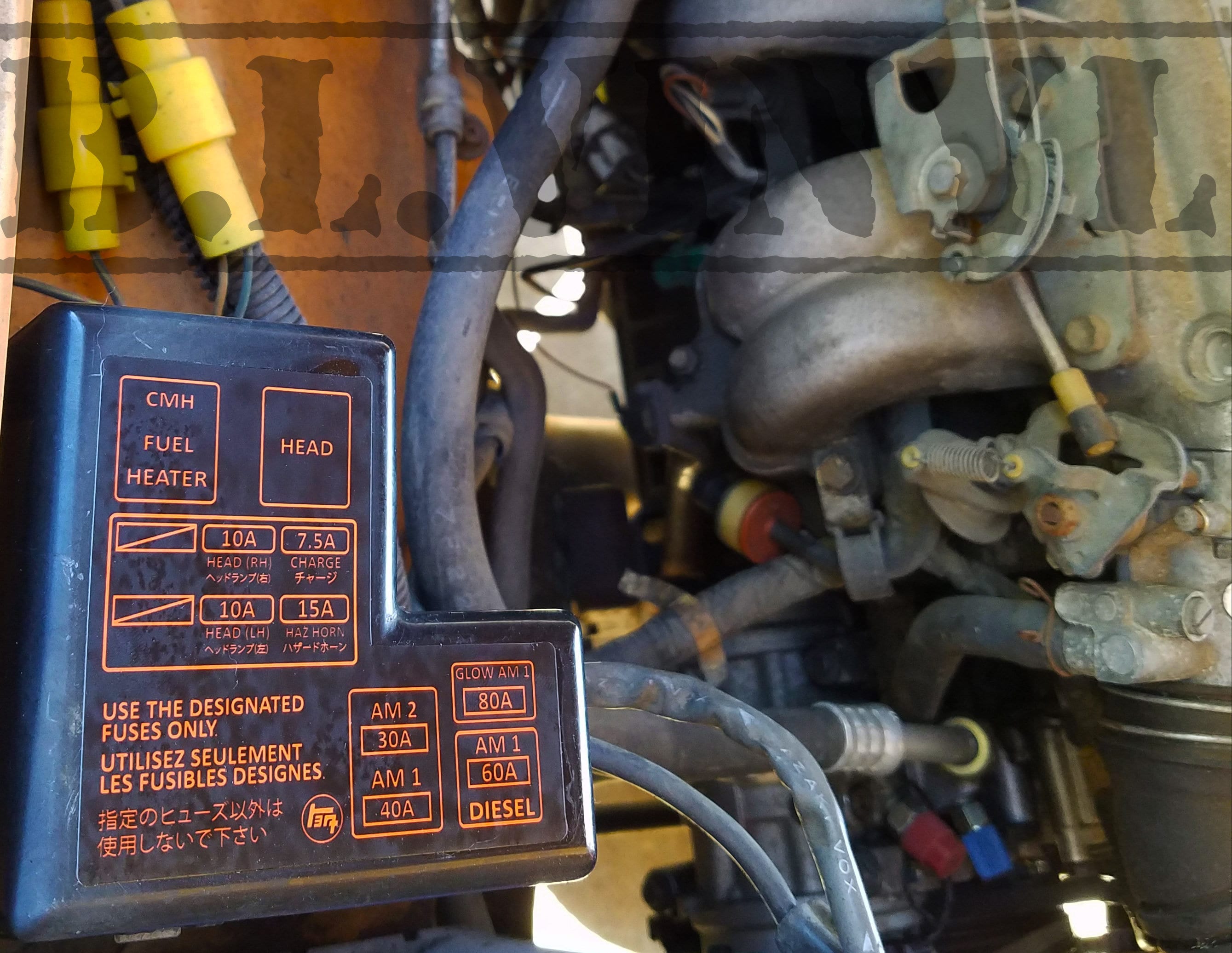 22R-RE Fuse Box Replacement Sticker (15A & 10A) - Etsy