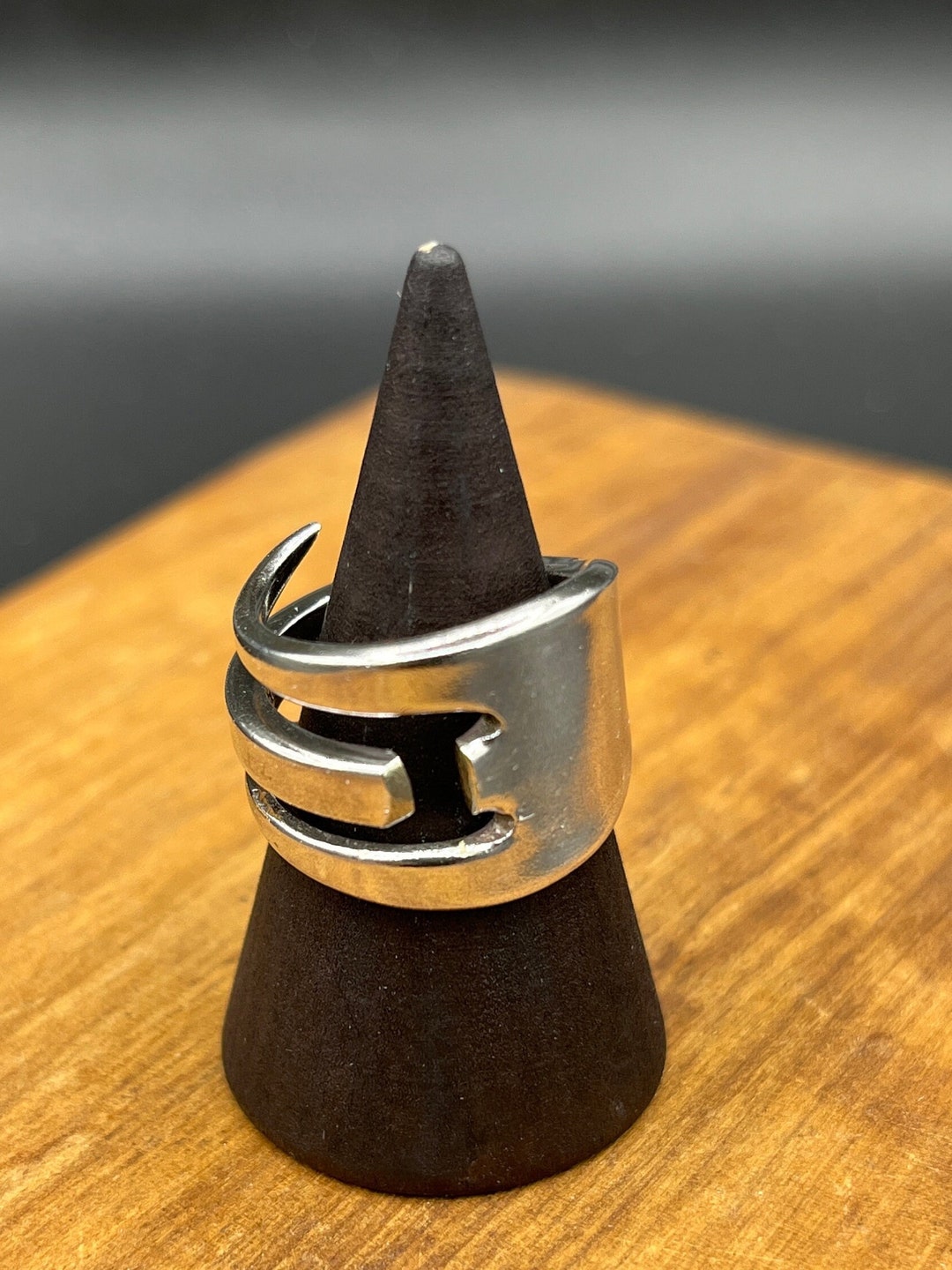 Silver Fork Ring Made From Vintage Silver Plated Fork Head, Silverware ...