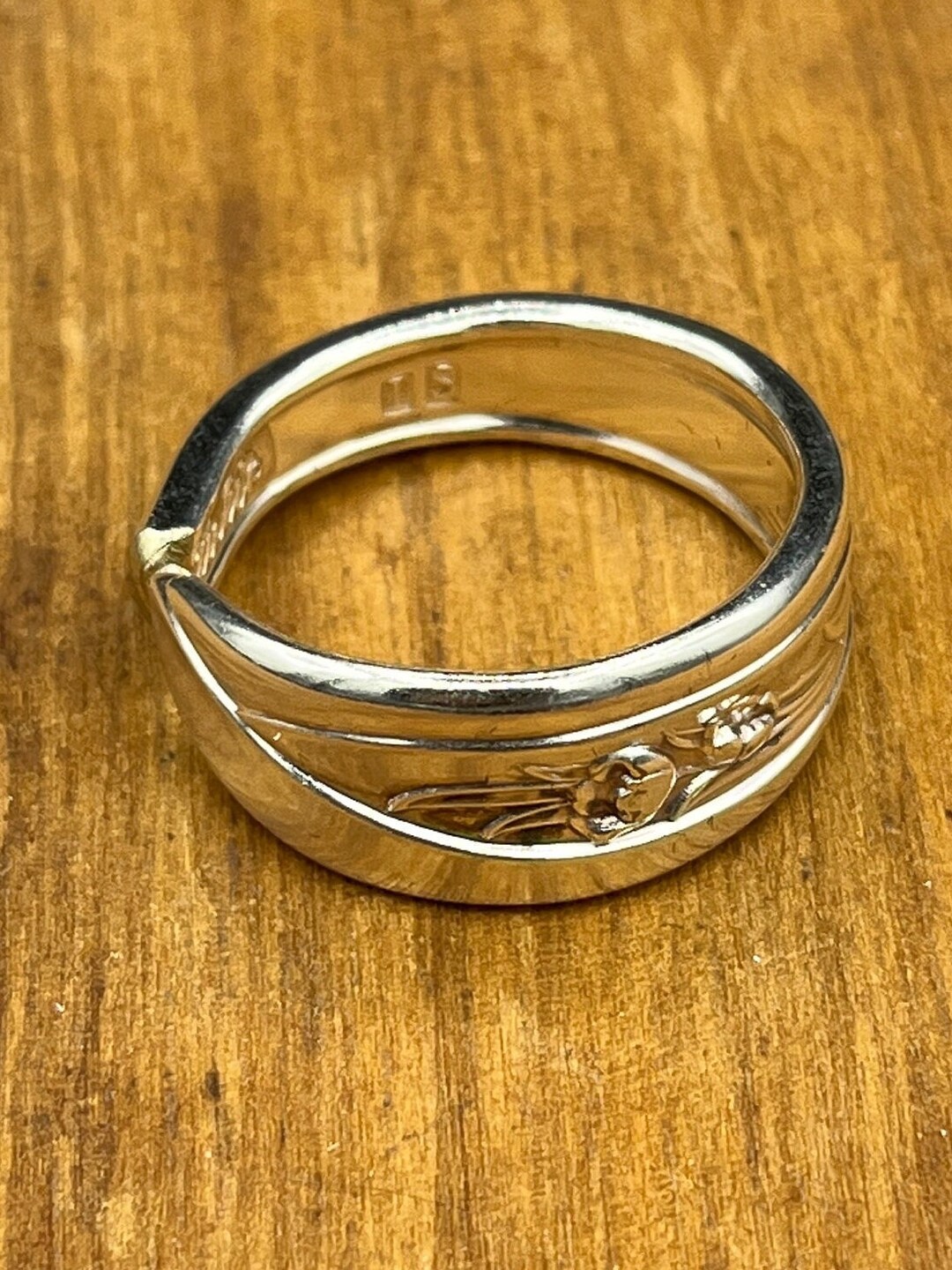 Silver Spoon Ring Handmade From Antique Vintage Spoon Handle ...