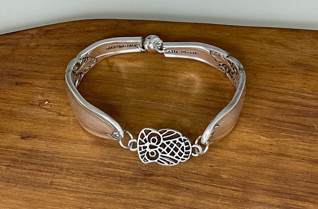 Silver Bracelet Made From the Handle of a Vintage/antique Silverware ...