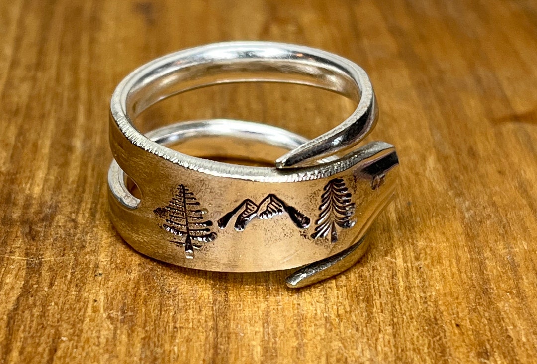 Silver Wrap Ring Made From Vintage Silver Plated Fork Tine With ...