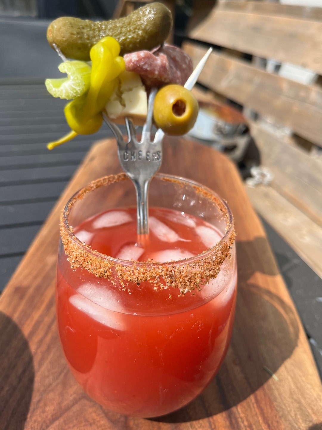 Caesar, Bloody Mary Drink Skewer Made From Vintage Silver Plated Fork ...