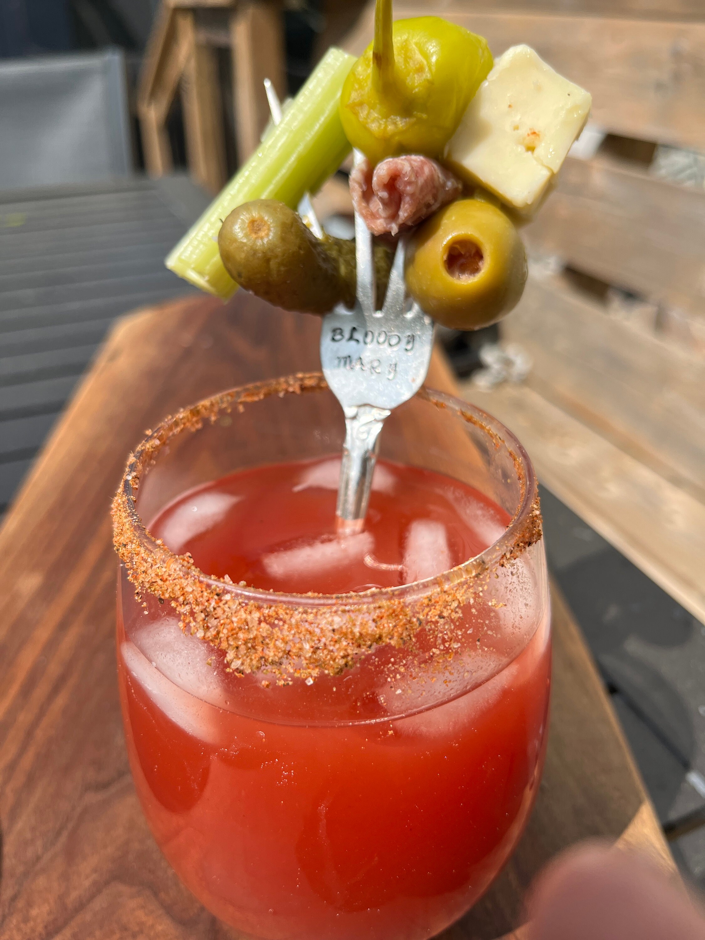 Caesar, Bloody Mary Drink Skewer Made From Vintage Silver Plated Fork ...