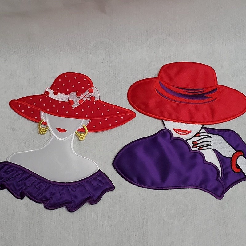 Red Hat Society Fabric - Etsy