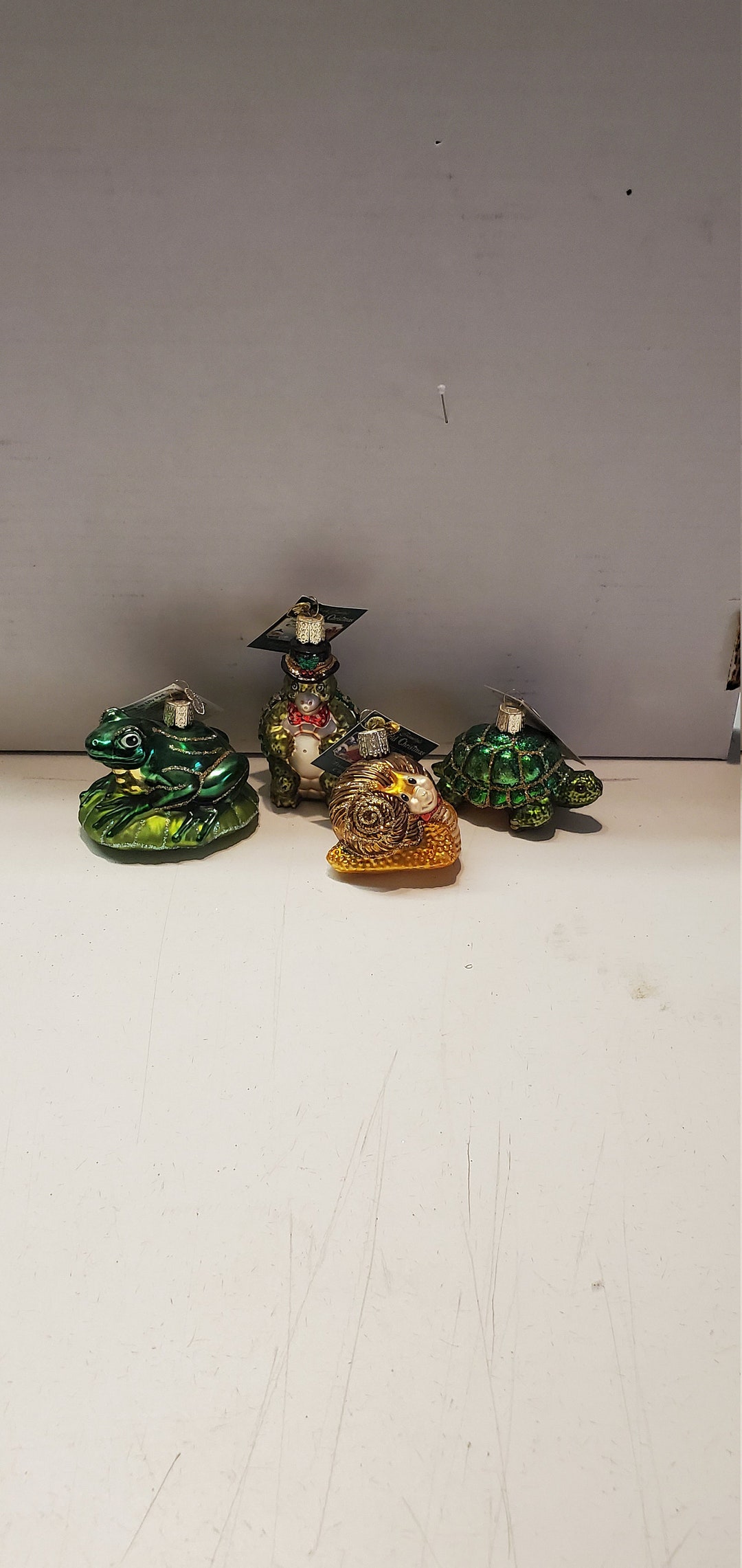 Tortoise Snazzy Snail Top Hat Turtle Frog on Lilly Pad - Etsy