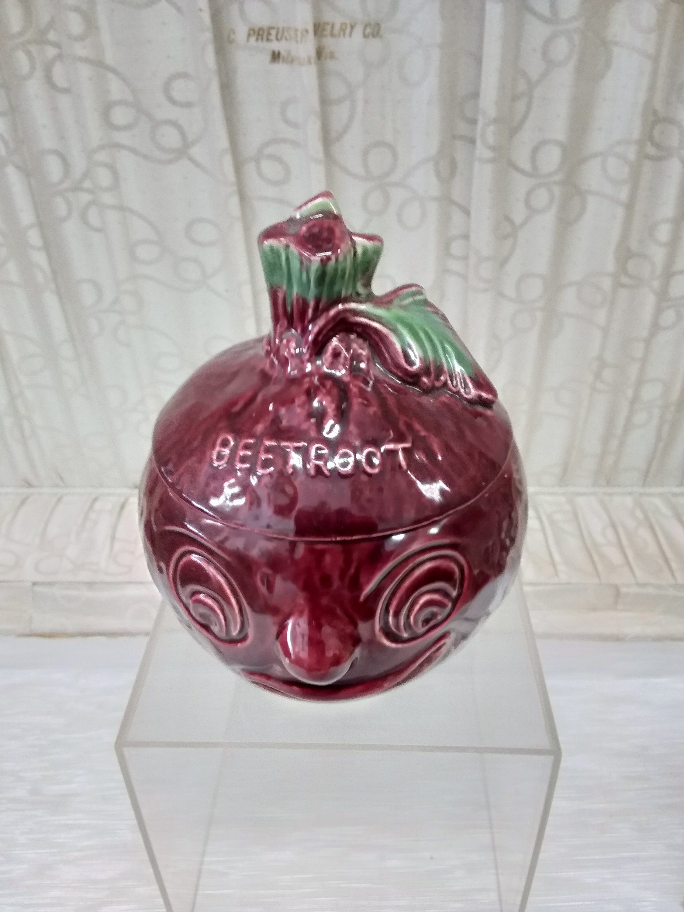 Beetroot Container with Lid 4553 SylvaC made in England Ca. | Etsy