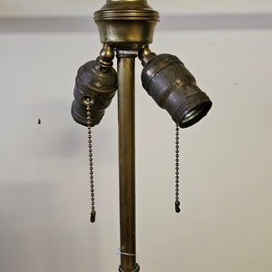 Dual Socket Floor Lamp, All Metal, Round Base With 4 Feet, New Wiring ...