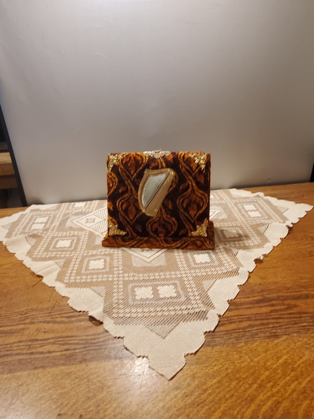 Victorian Velvet Photo Album W/stationary, Ink Well & Blotter, Like New ...