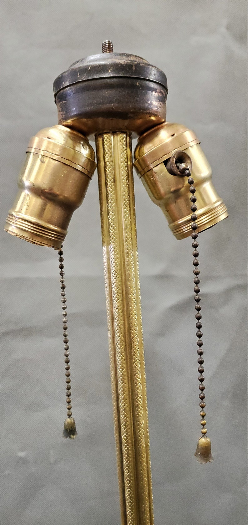 Dual Cluster Socket Floor Lamp New Wire 2 Green Vaseline - Etsy