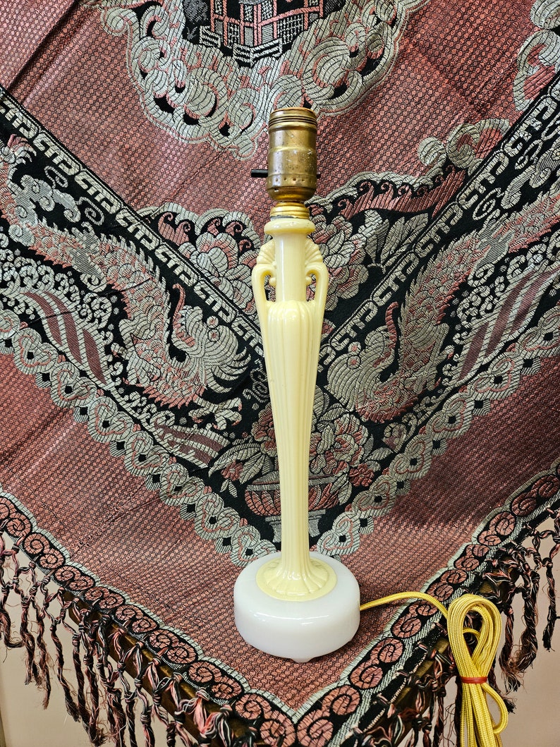 Aladdin Alacite Boudoir Vanity Lamp, Yellow Pyro, New Cord, Single - Etsy