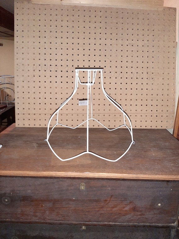 Kiti Bell W/neck Lamp Shade Frame Vinyl Covered 2 - Etsy