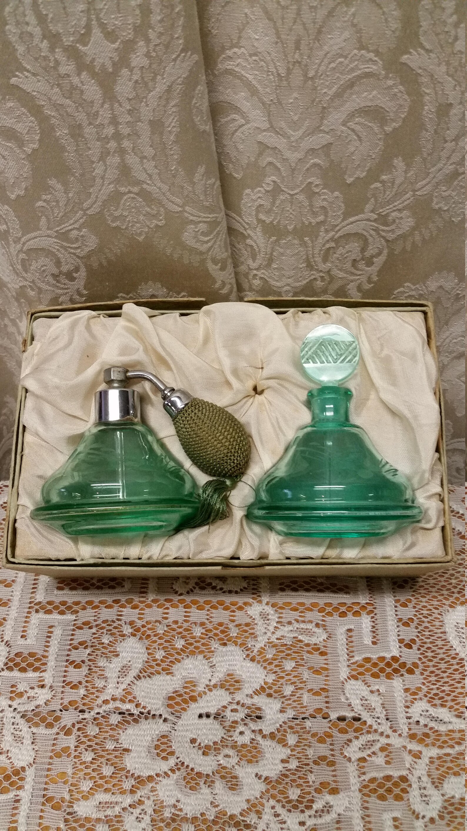 Perfume Bottle Atomizer Set Original Box Pristine | Etsy