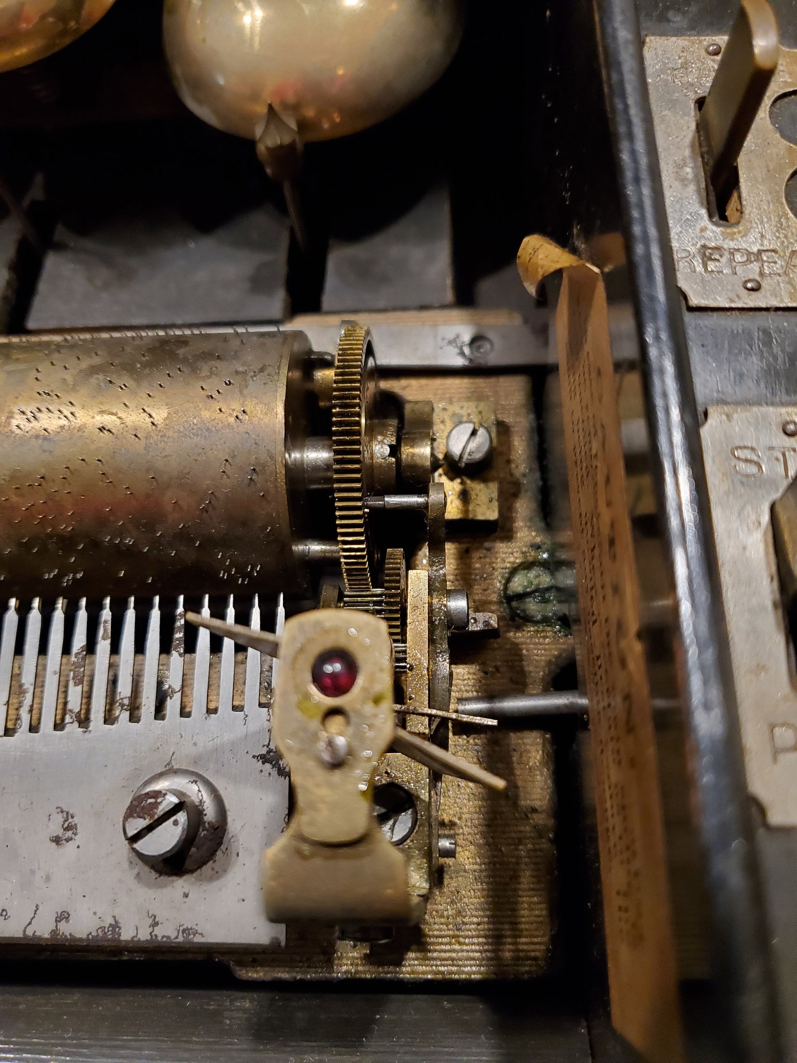 1800's French Music Box 4 Bells Cob Driven Beautiful | Etsy