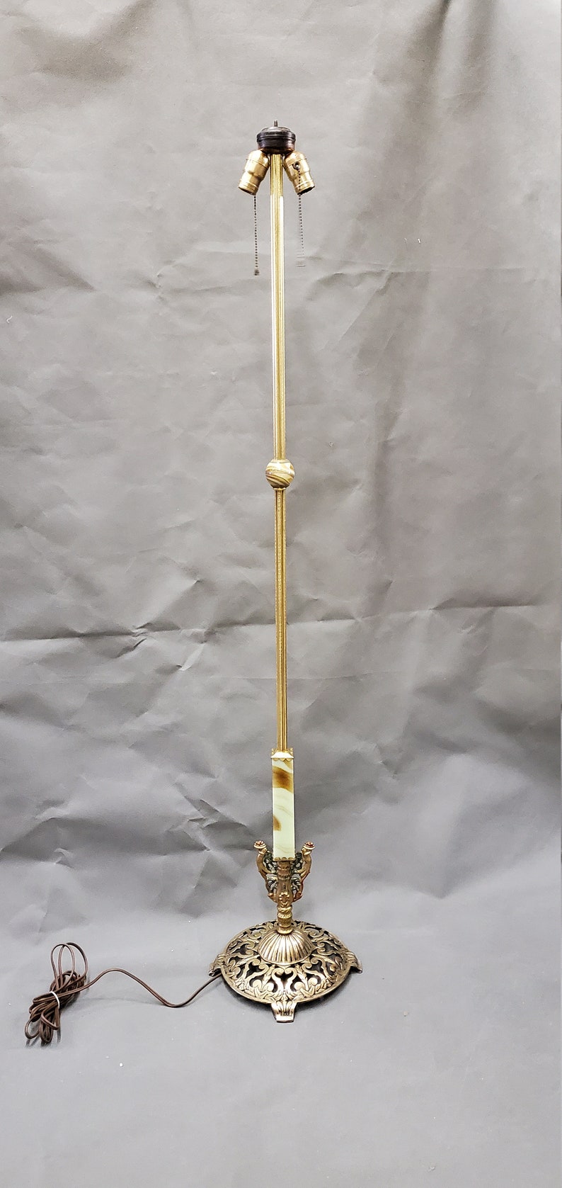 Dual Cluster Socket Floor Lamp New Wire 2 Green Vaseline - Etsy