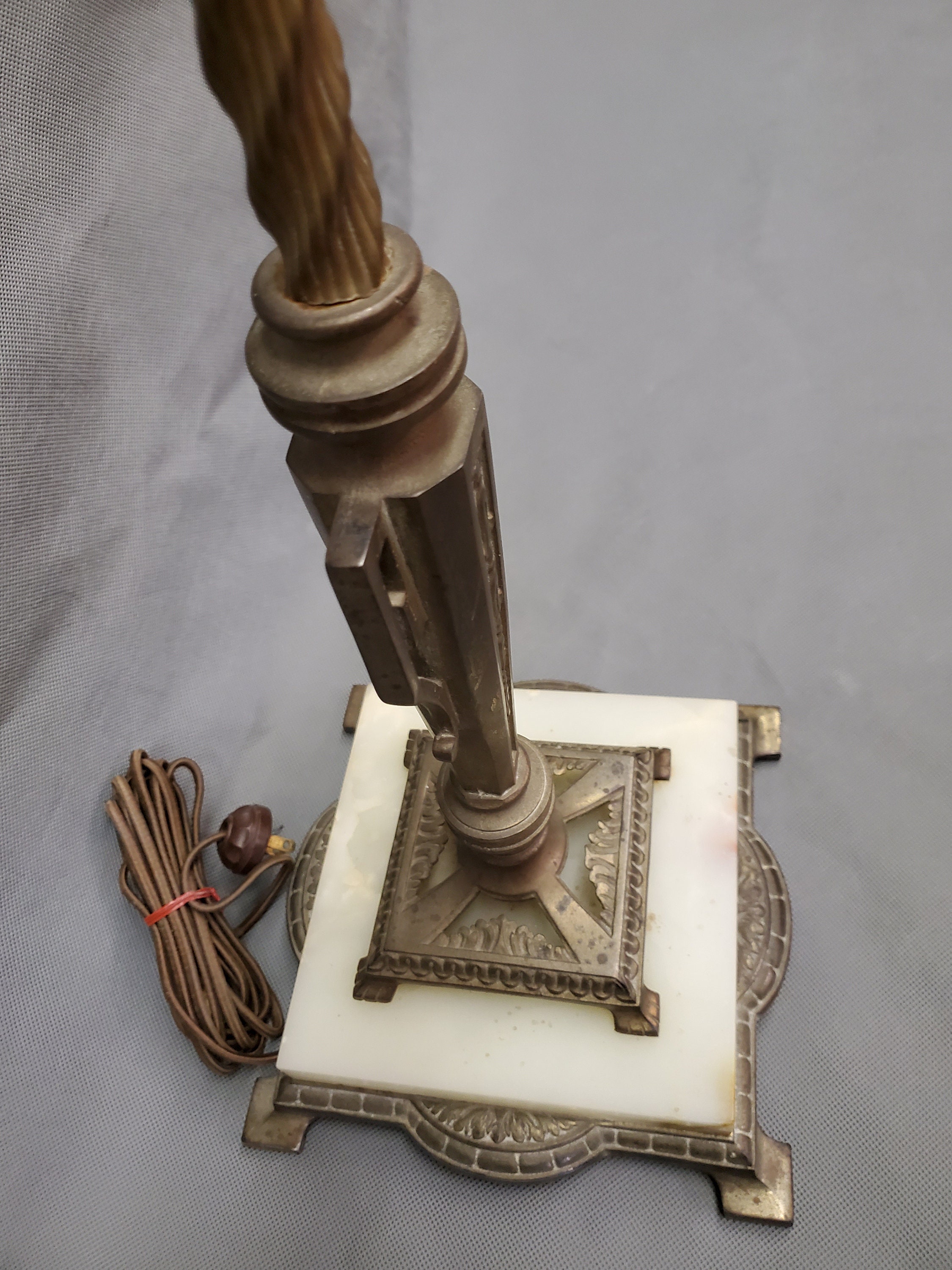 Dual Cluster Pull Chain Floor Lamp 1010 Square Marble | Etsy