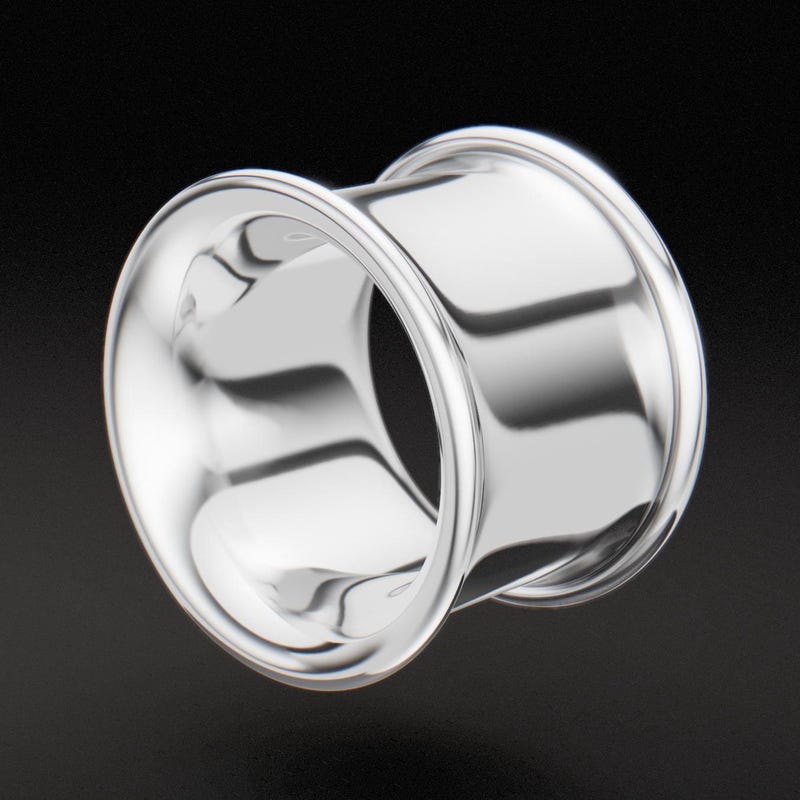 Sterling Silver Flesh Tunnel - Etsy UK
