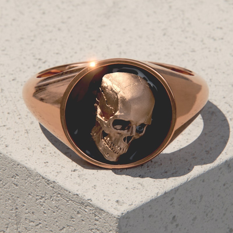 Rose Gold Skull - Etsy UK
