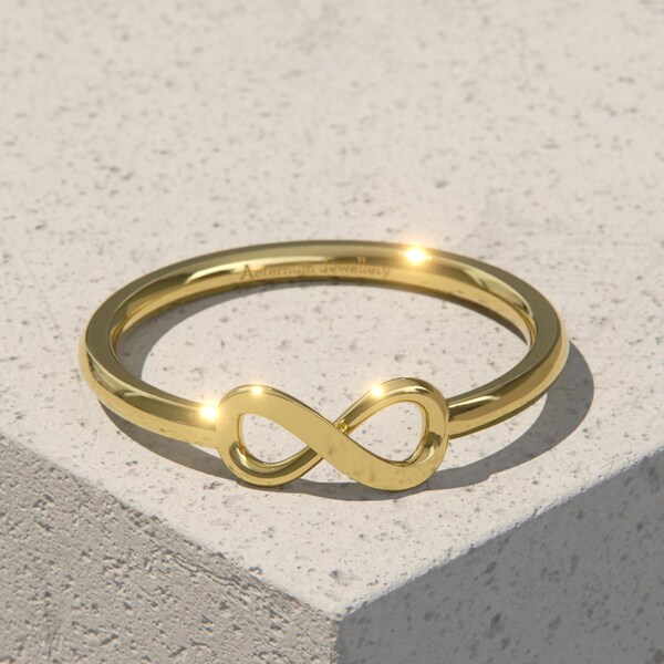 White Gold Infinity - Etsy
